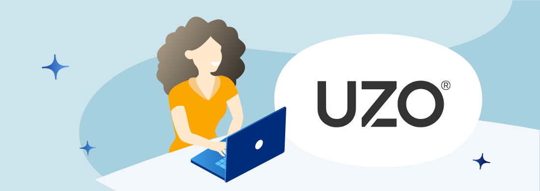 Como posso aceder à área de cliente da UZO?