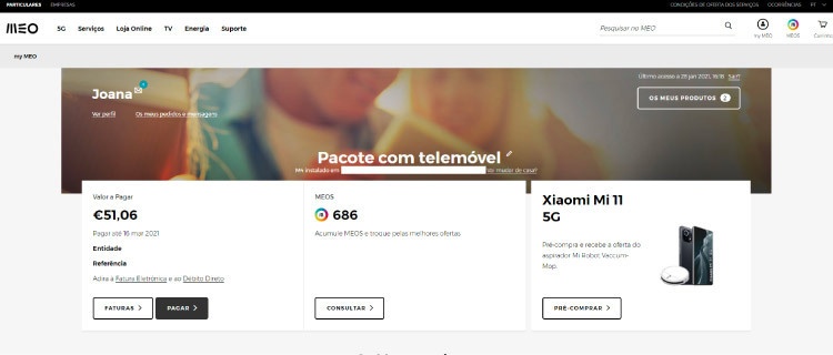 Como aceder à Área de Cliente My MEO e consultar faturas?